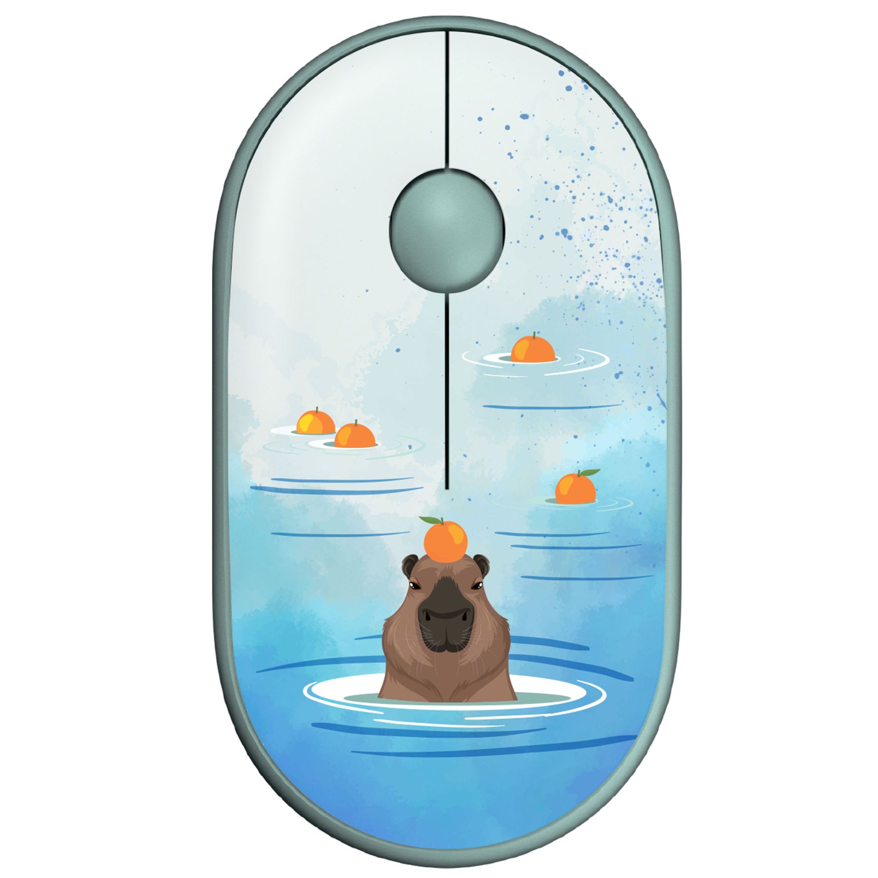 2E Mouse MF300 CAPYBARA:TANGERINE Silent WL BT, Green
