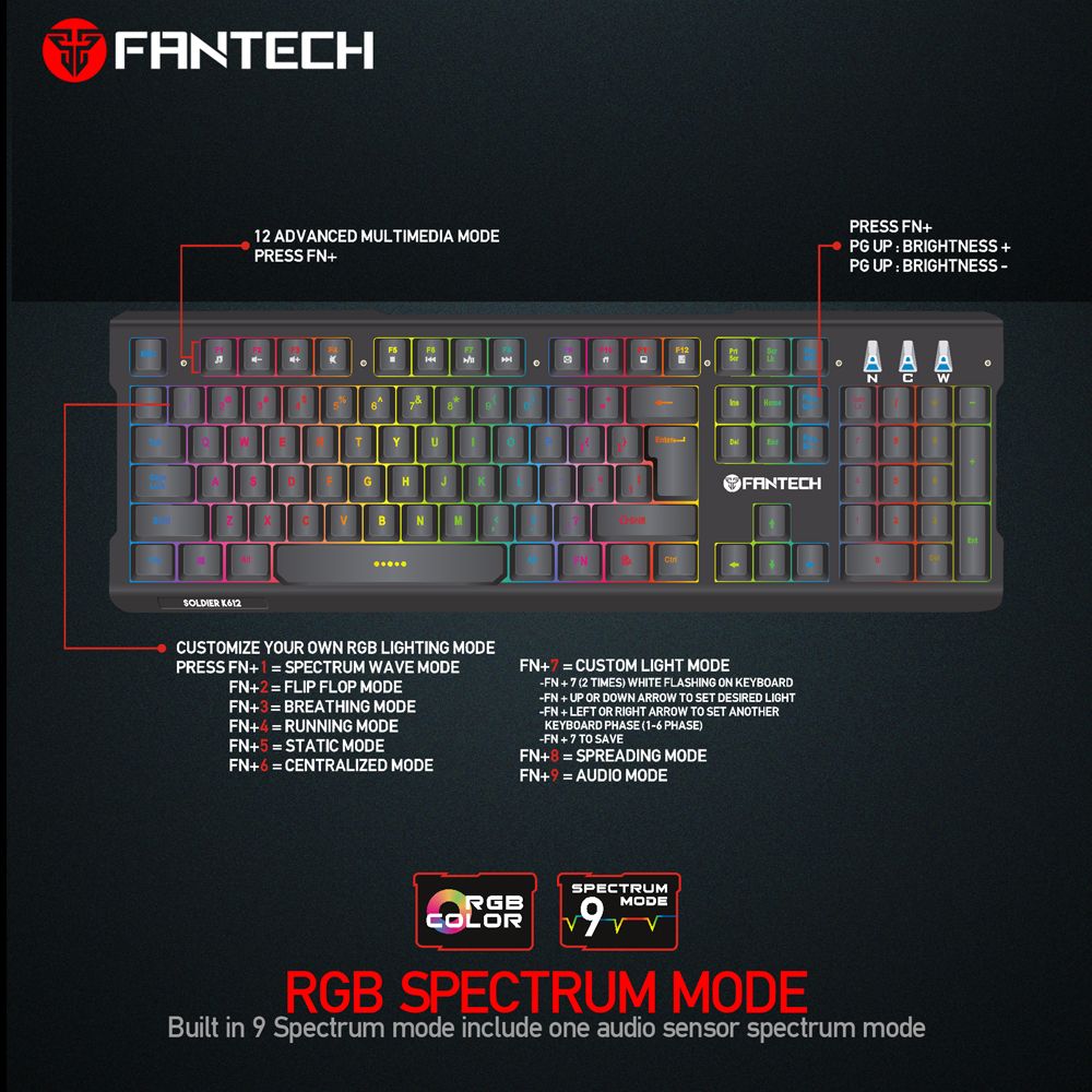 FANTECH K612 Soldier RGB